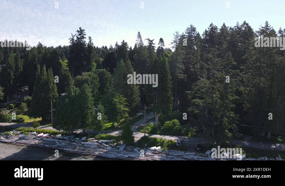 Bonniebrook beach in Gibsons, Canada where temperate rainforests meets ...