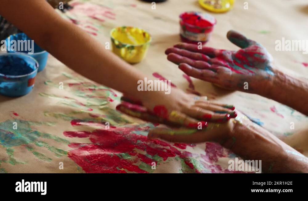 Handprint painting Stock Videos & Footage - HD and 4K Video Clips - Alamy