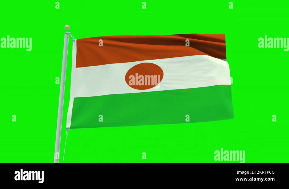Seamless loop animation of the Niger flag on a green screen background Stock Video Footage - Alamy
