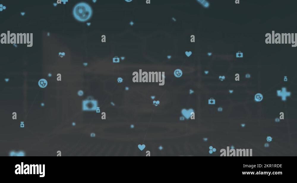 Animation interface medical icons network Stock Videos & Footage - HD ...