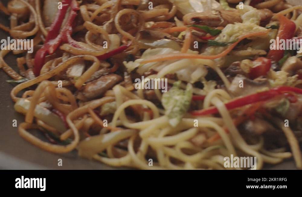 Cooking chinese noodles wok Stock Videos & Footage - HD and 4K Video ...