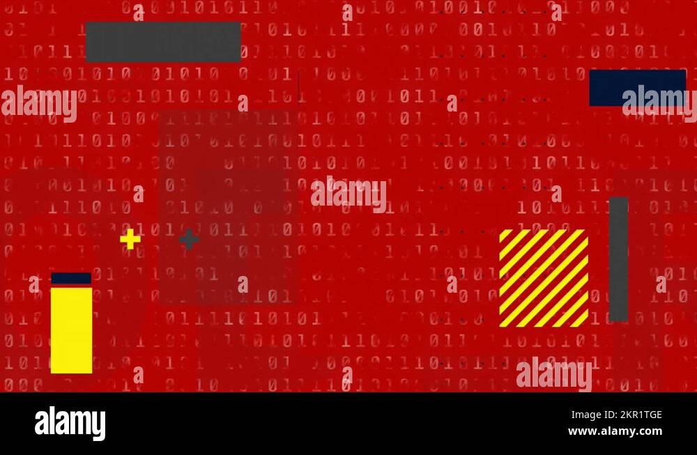 Animation abstract shapes over binary Stock Videos & Footage - HD and 4K Video Clips - Alamy