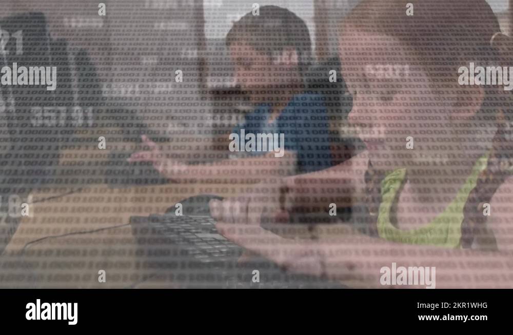 Animation binary coding over girl Stock Videos & Footage - HD and 4K Video Clips - Alamy