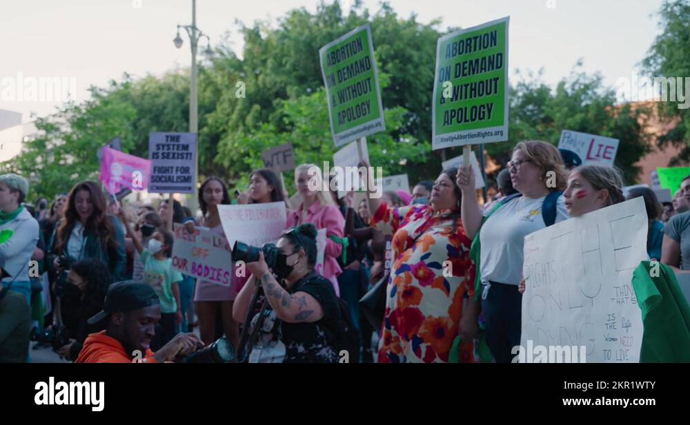 Women with signs abortion rights rally Stock Videos & Footage - HD and ...