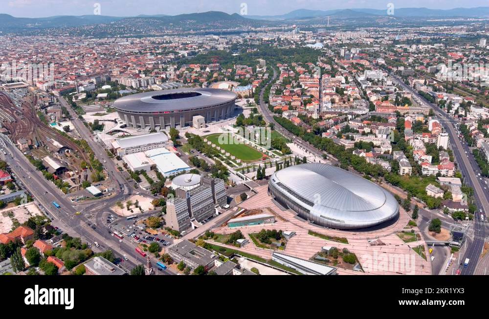 Puskas Arena Stadium in Budapest, Hungary Stock Video Footage - Alamy