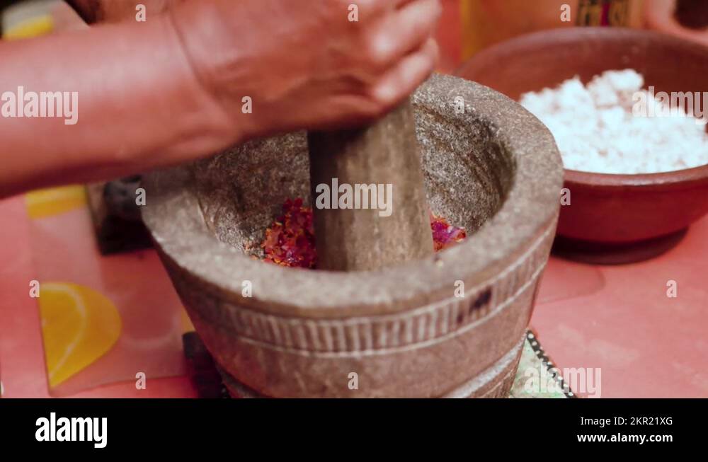 Making some Idiyappam, a traditional dish in Sri Lanka. Inside of a ...