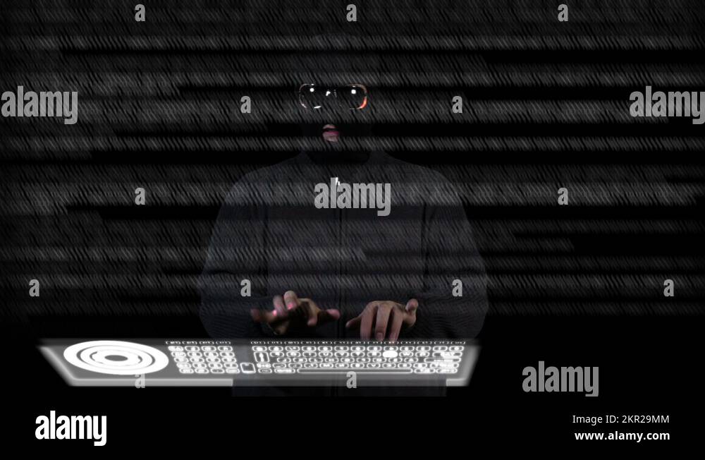 Hacker Breaking System Stock Video Footage - Alamy