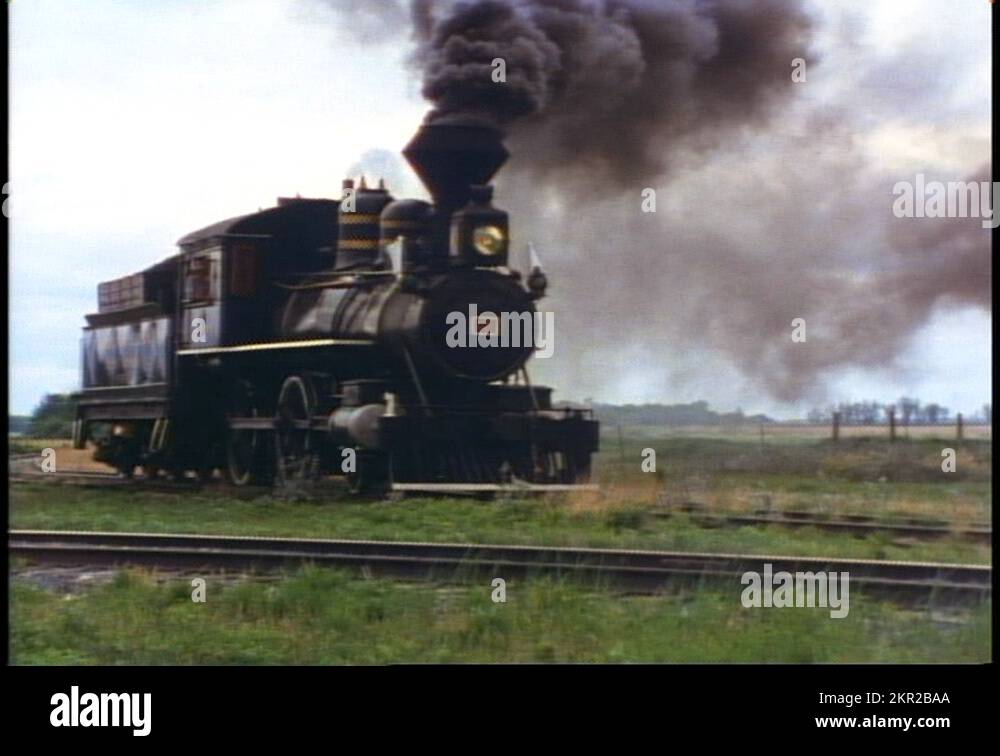 WINNIPEG, MANITOBA, 1990, Prairie Dog Central steam train, locomotive ...