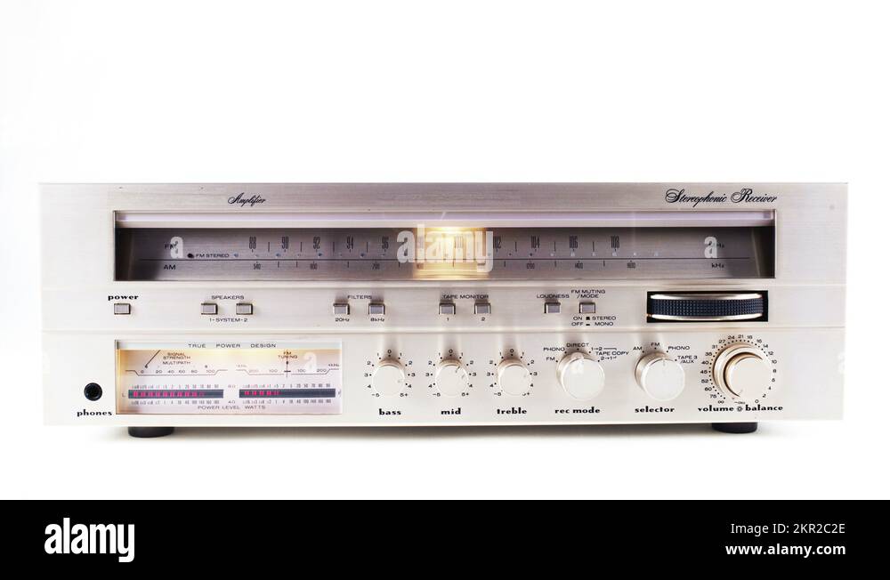 vintage radio receiver with frequency dial moving Stock Video Footage ...