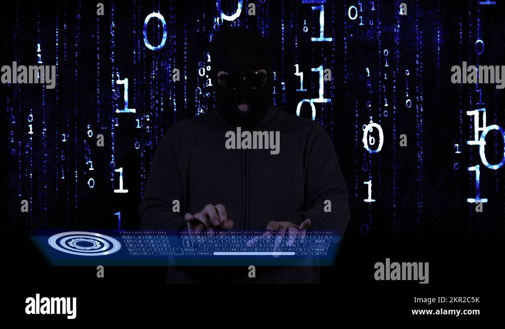 Hacker Breaking System Thinking Stock Video Footage - Alamy