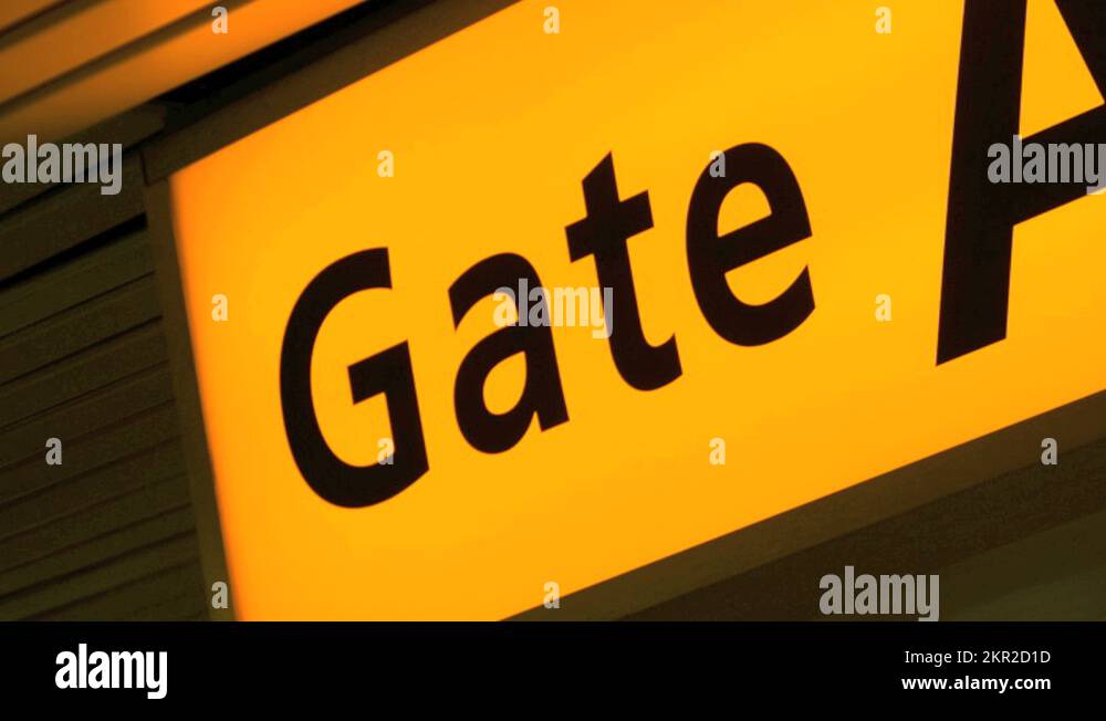 Gate signage Stock Videos & Footage - HD and 4K Video Clips - Alamy