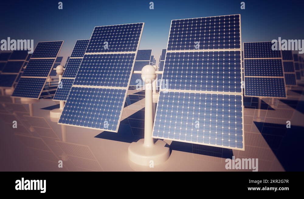 Solar sustainable energy panels Photovoltaic renewable power supply ...