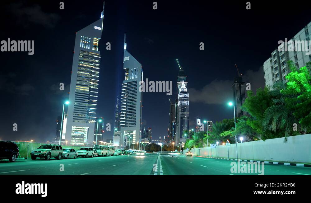 Dubai twin towers night skyline Stock Videos & Footage - HD and 4K ...
