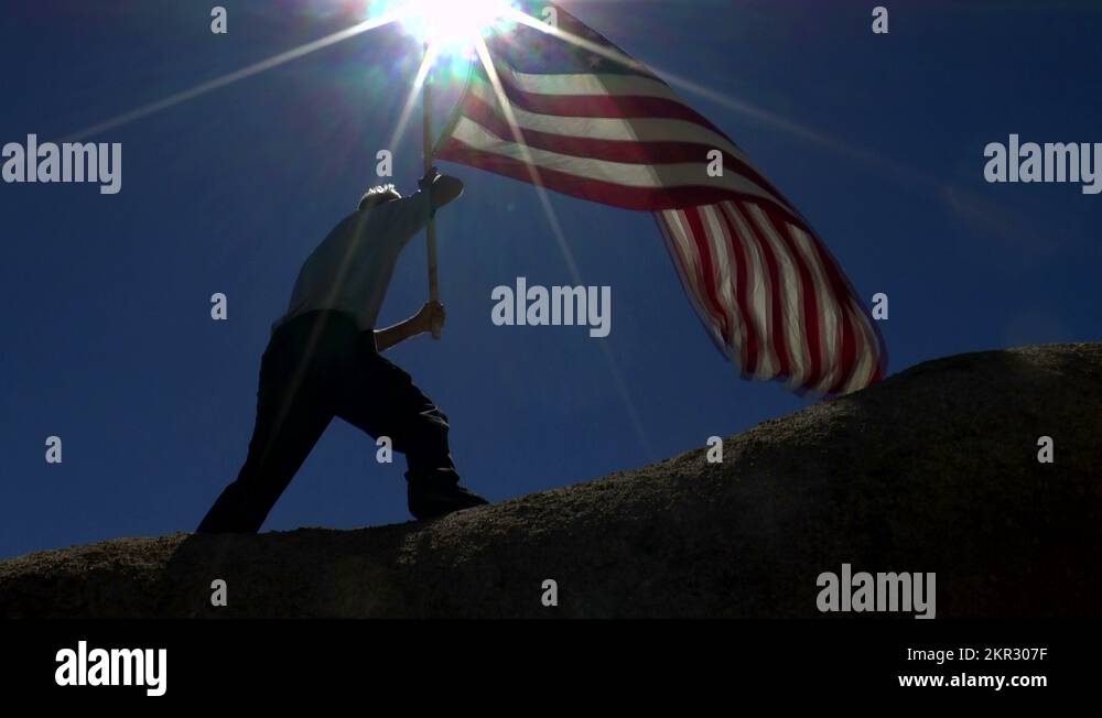 Man american flag Stock Videos & Footage - HD and 4K Video Clips - Alamy