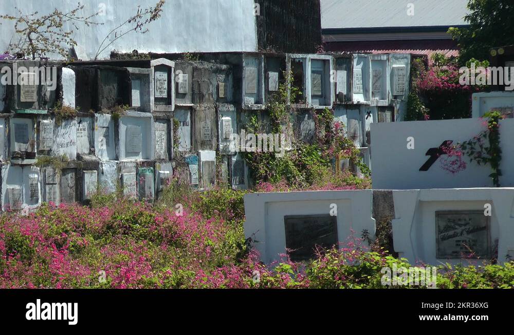 Common cemetery in the Philippines Stock Video Footage - Alamy