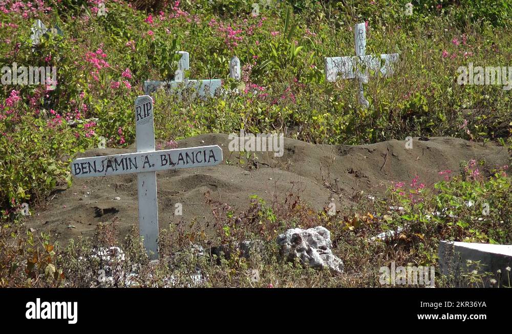 Common cemetery in the Philippines Stock Video Footage - Alamy