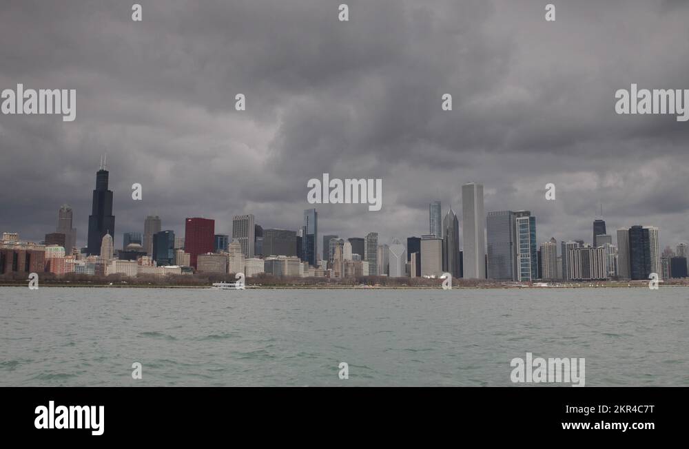 Chicago Skyline, Lake Michigan, Storm, Sears, Willis Tower, John ...