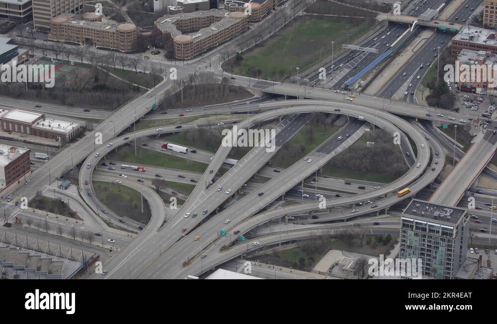 Kennedy Cloverleaf Expressway Ramps, Chicago, Circle Interchange ...