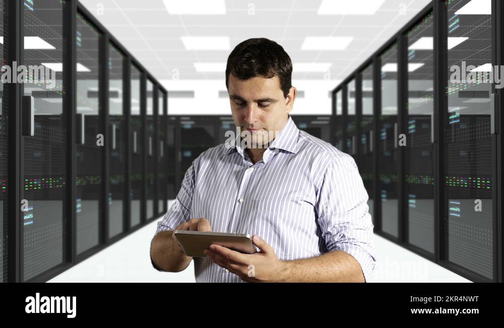 Server room man tablet Stock Videos & Footage - HD and 4K Video Clips ...
