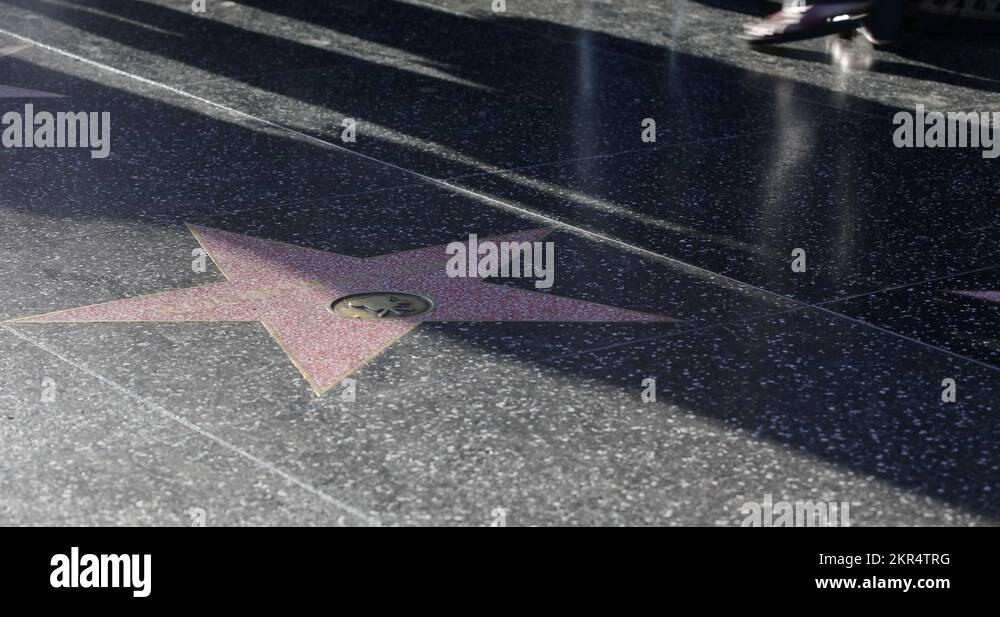 Ultra HD 4K Walk of Fame Crowds People Walking, Sidewalk, LA Hollywood ...