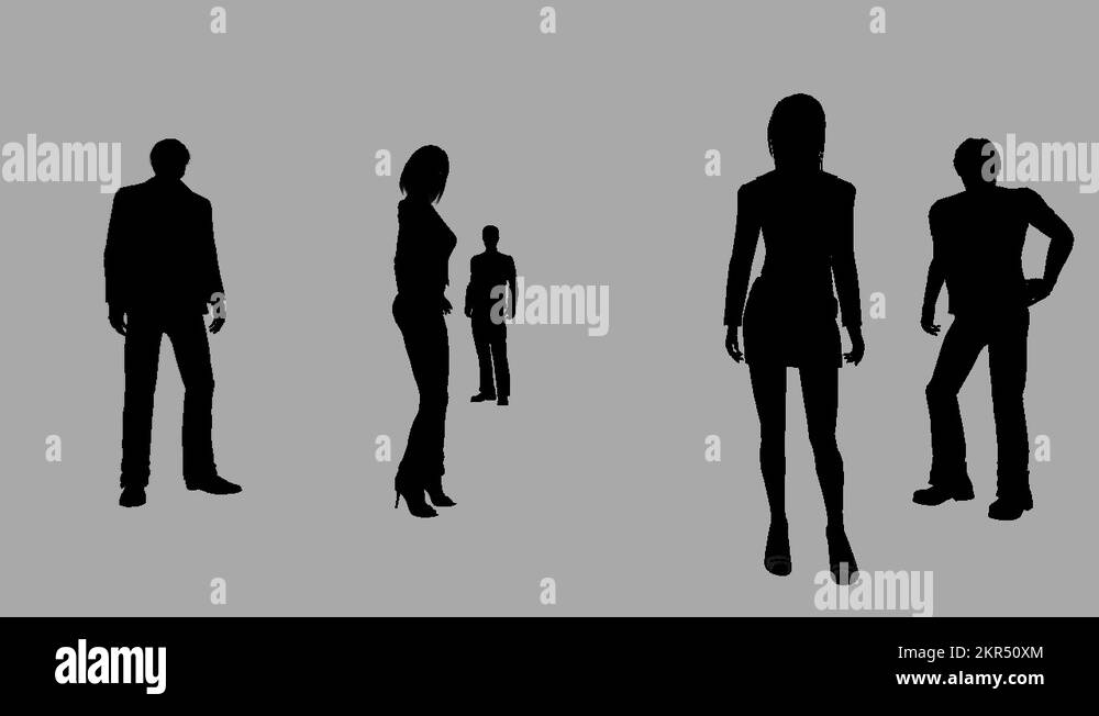 Five people silhouette Stock Videos & Footage - HD and 4K Video Clips ...