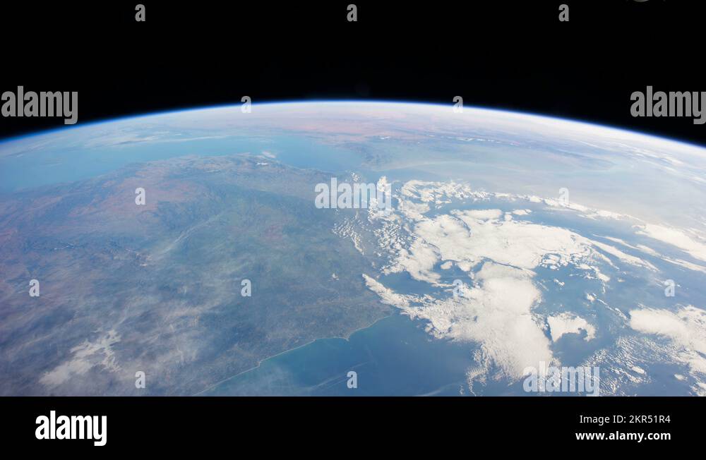 Gibraltar and Spain seen from the International Space Station orbiting ...