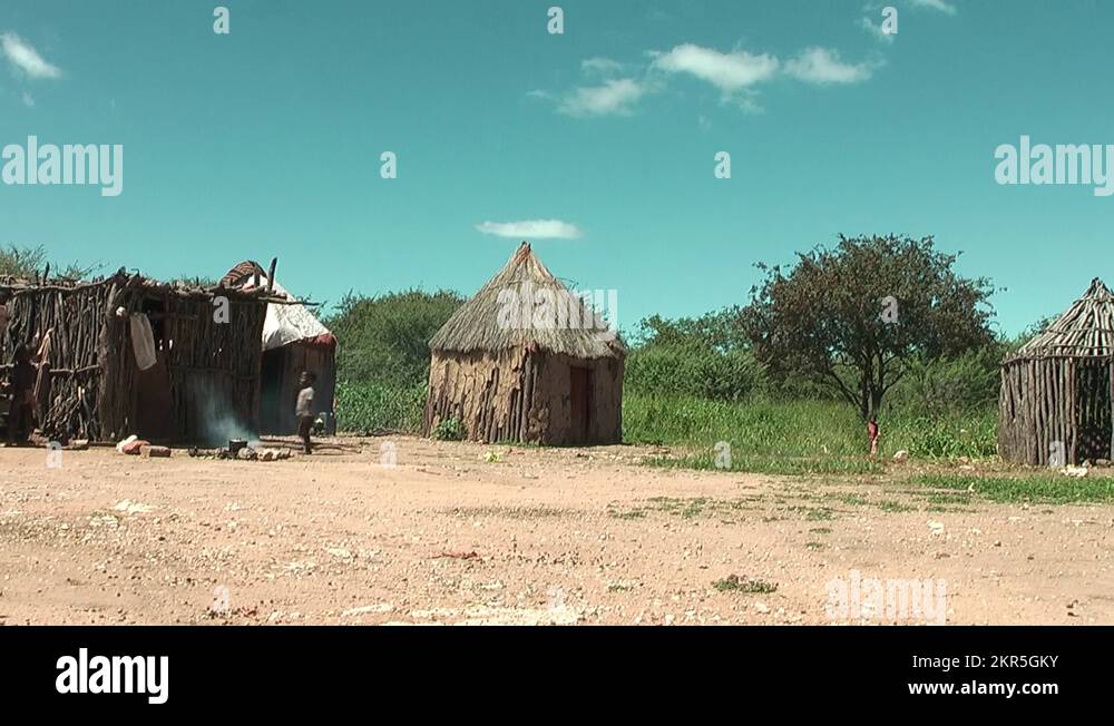 African native tribes - Himba village athmosphere in Namibia Stock ...