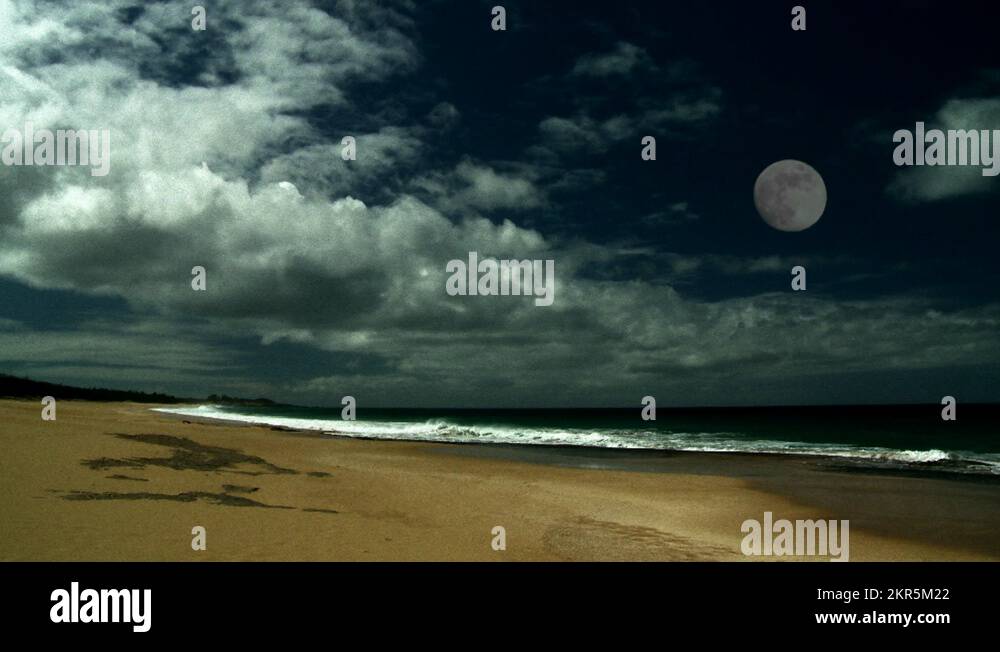 Full moon over beach Stock Videos & Footage - HD and 4K Video Clips - Alamy