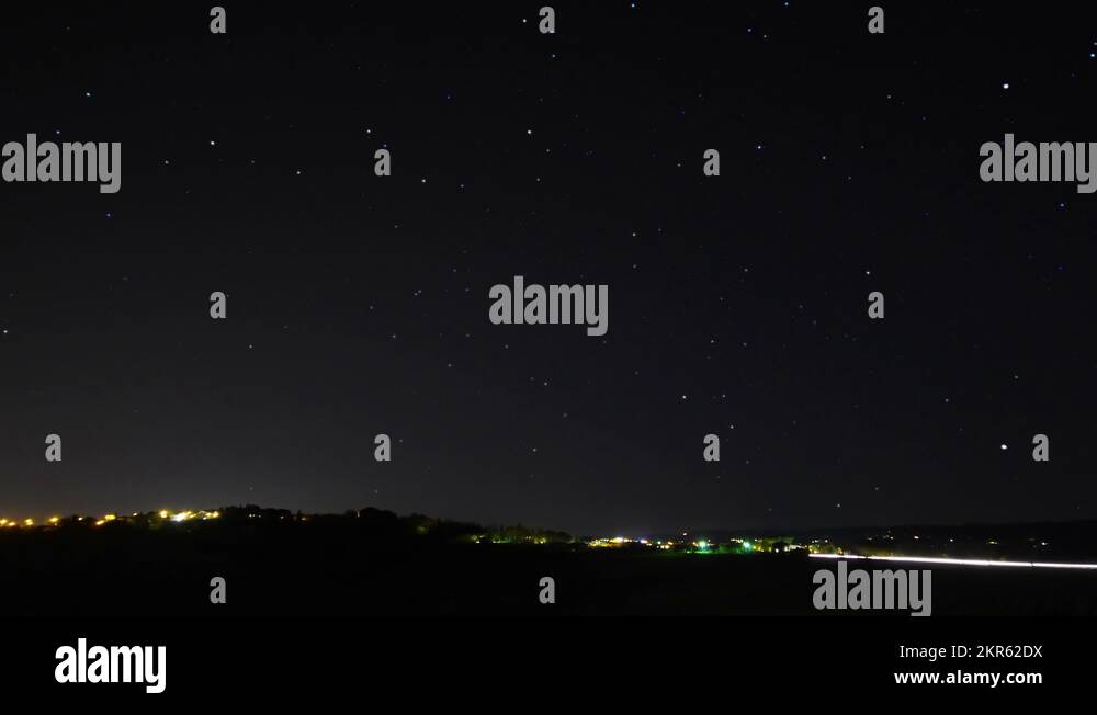 Stars moving across the night sky, time-lapse Stock Video Footage - Alamy