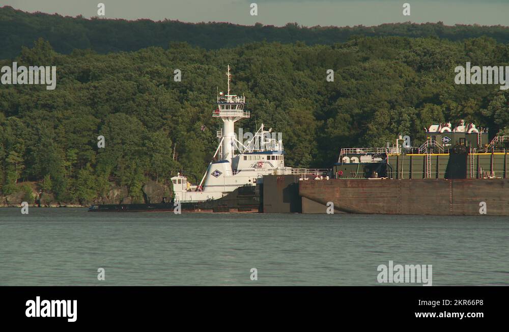 Kirby Tugboat and Tank Barge 2 Stock Video Footage - Alamy