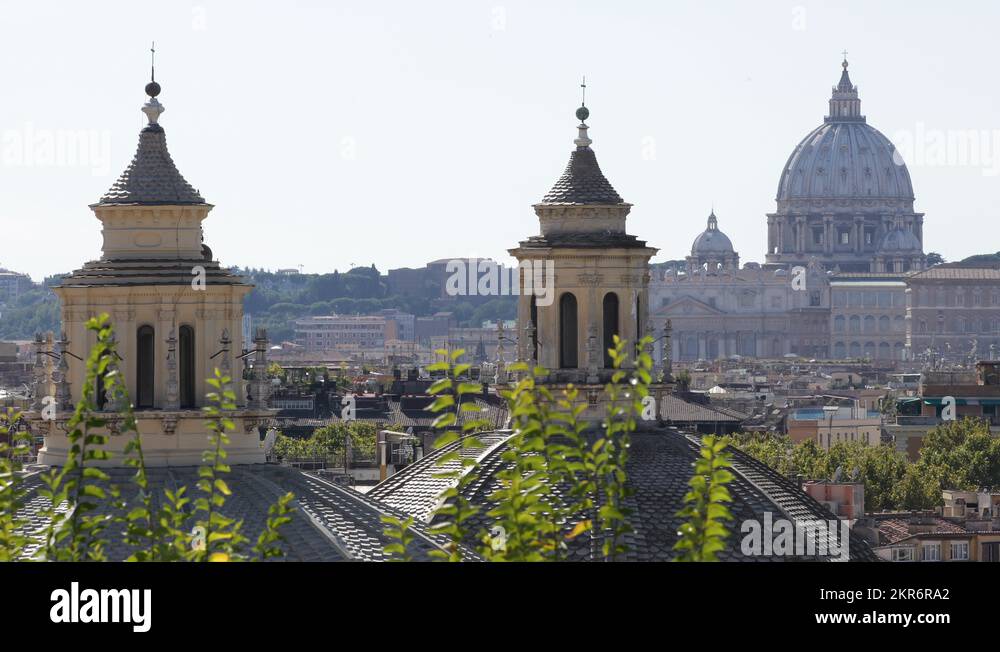 Rome Skyline St. Peter's Basilica Vatican Italian Buildings Famous ...