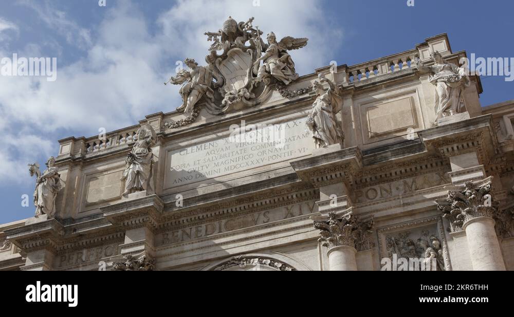 Ultra HD 4K Trevi Fountain Rome City Most famous in the World Italian ...