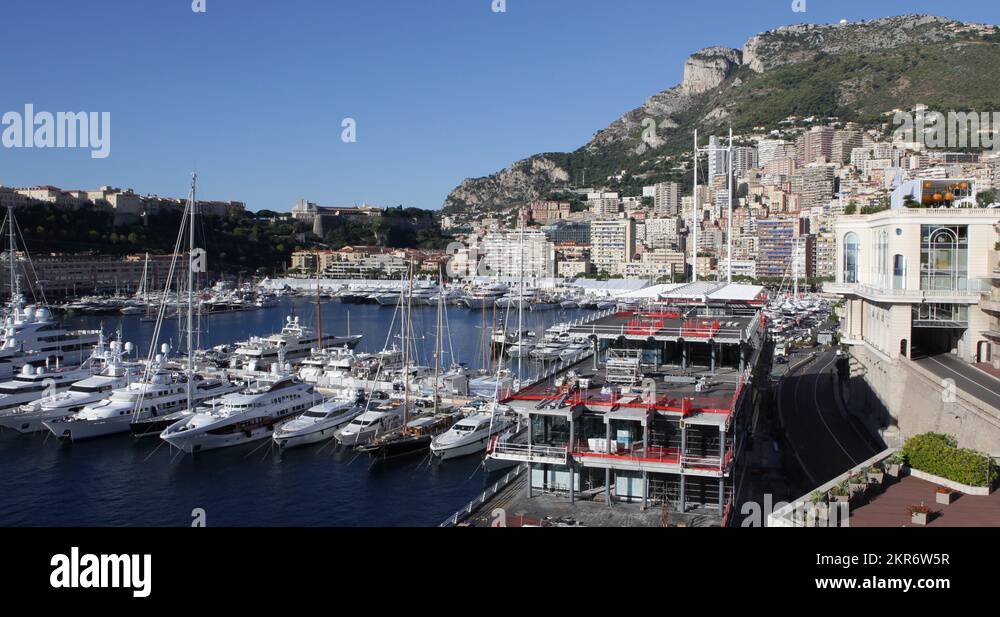 Ultra HD 4K Monaco Skyline, La Condamine, Famous Monaco-Ville French ...