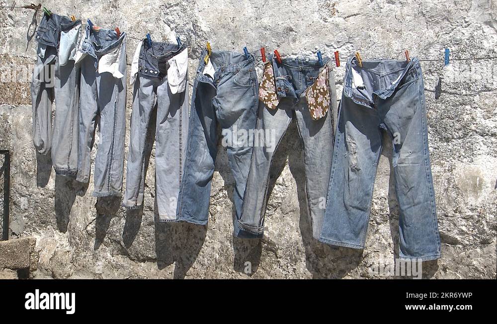 Drying jeans Stock Videos & Footage - HD and 4K Video Clips - Alamy