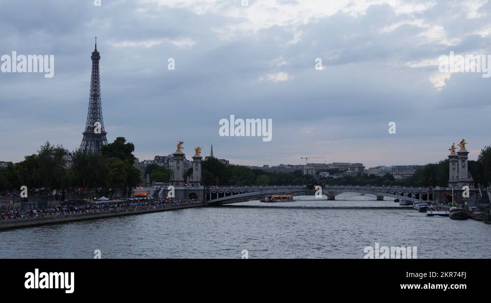Ultra HD 4K Landmark Famous Eiffel Tower Paris Alexander III Bridge ...