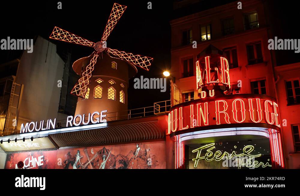 Illuminated moulin rouge Stock Videos & Footage - HD and 4K Video Clips ...