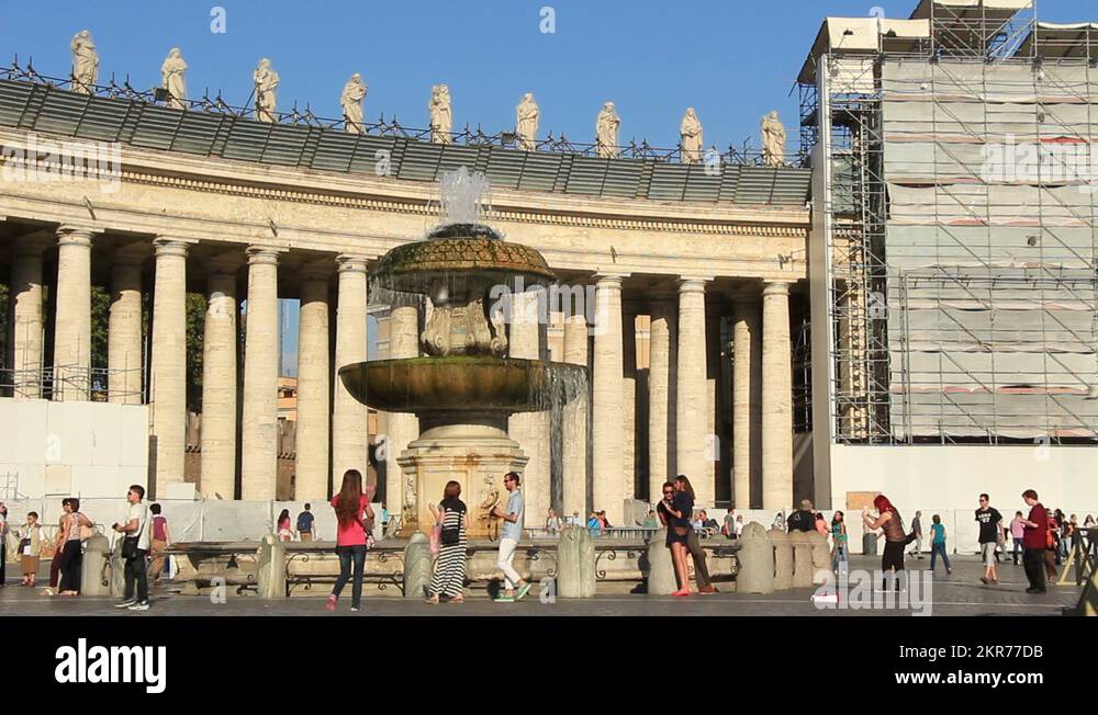 Restoration work on St Peters in Rome 11 Stock Video Footage - Alamy