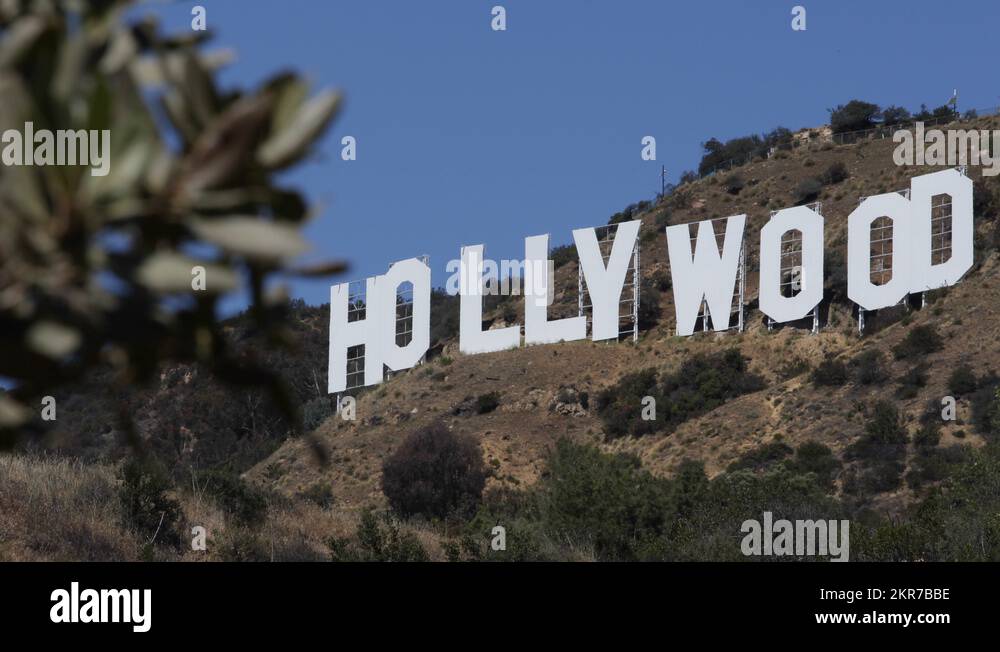Iconic Hollywood Sign Los Angeles California Hollywood Hills Area of ...