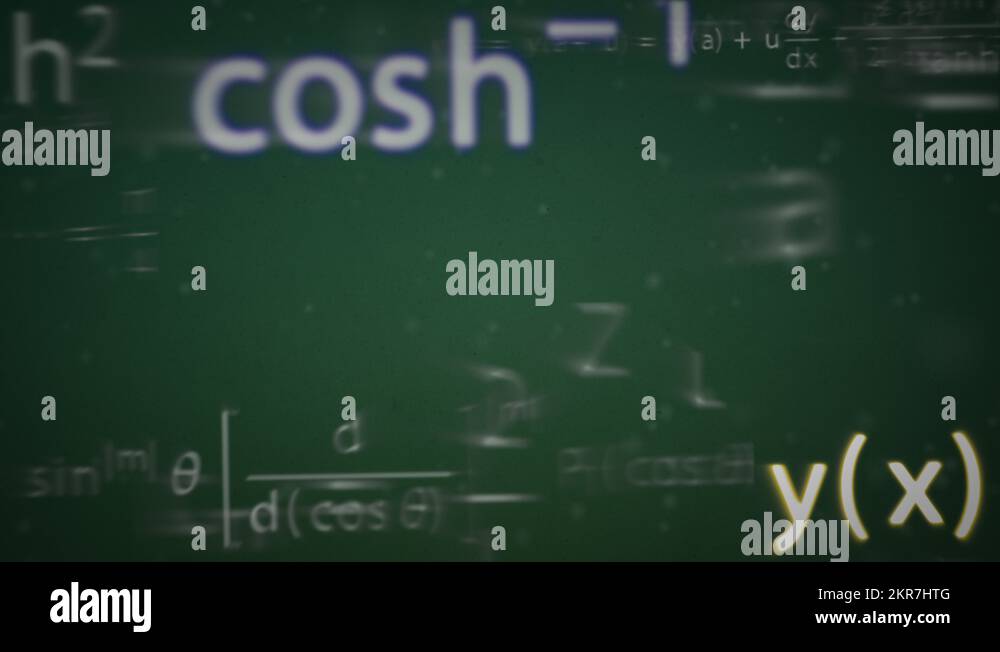 Math formulas flying through the camera Stock Video Footage - Alamy