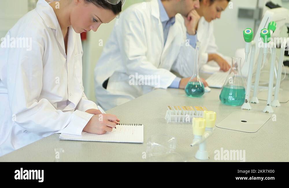 Students working in chemistry lab Stock Videos & Footage - HD and 4K ...