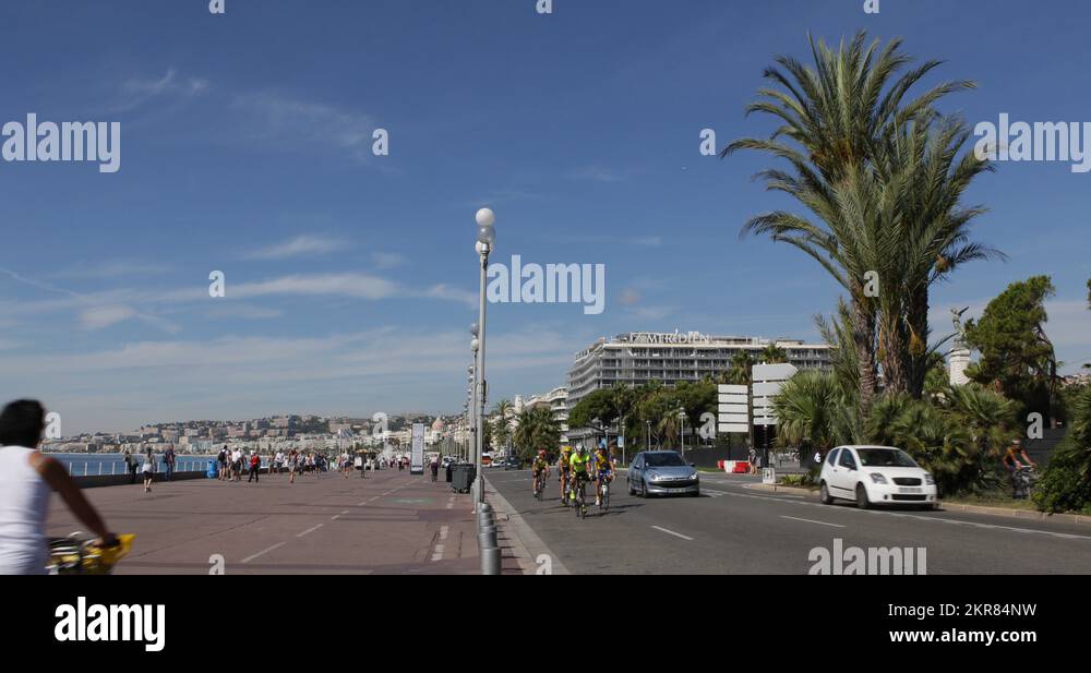 UHD Ultra HD 4K Nice French Riviera Cote d'Azur Promenade Anglais ...