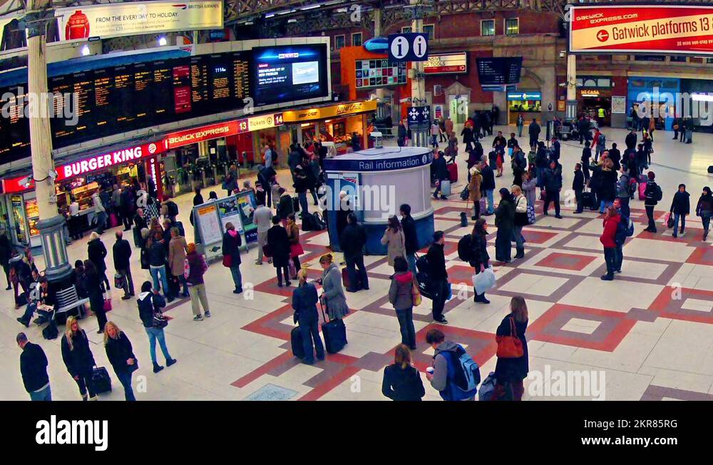 Inside victoria station london england Stock Videos & Footage - HD and ...