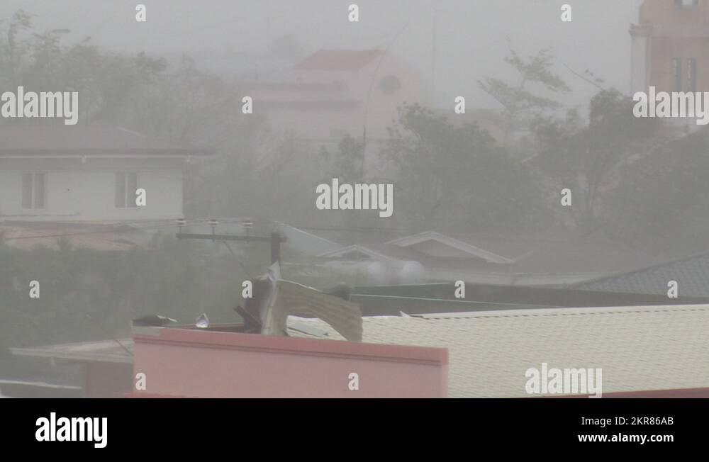 Hurricane Winds Roof Ripping Off Typhoon Haiyan Tacloban Stock Video ...