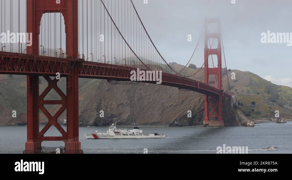 Ultra HD 4K UHD Coast Guard Patrol in San Francisco Bay Area, Golden ...