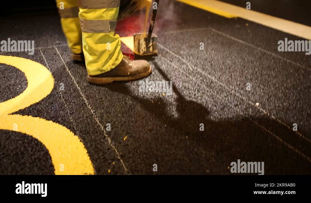 Road marking on the ground Stock Videos & Footage - HD and 4K Video ...