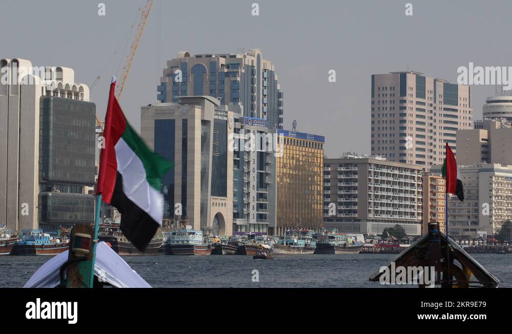 United Arab Emirates National Flags Arabic Arabian Abra Boats Deira ...