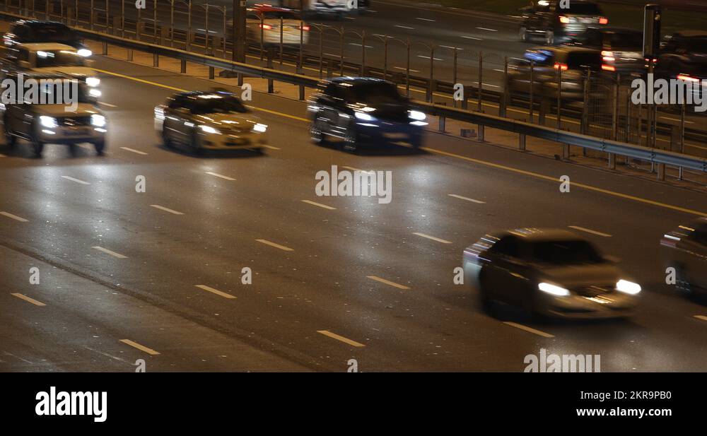 Ultra HD 4K Road Cars Traffic Jam Freeway Crowded Highway Dubai Night ...