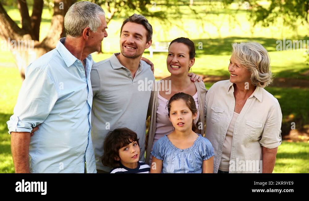 Happy family with grandparents outside Stock Videos & Footage - HD and ...