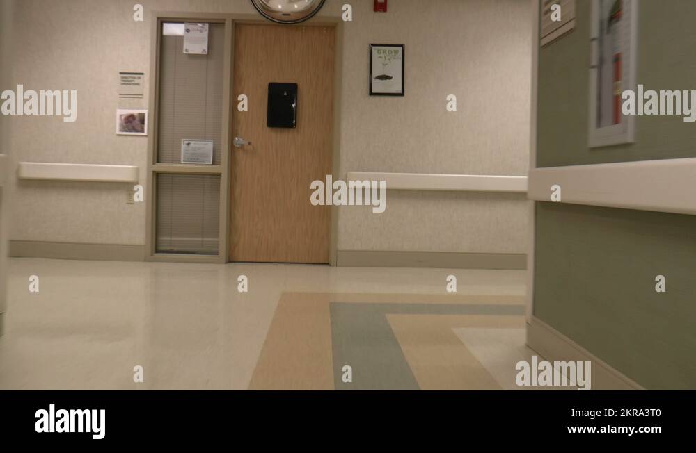 Walk Through Health Medical Center Closed Doors To Exit ED Stock Video ...