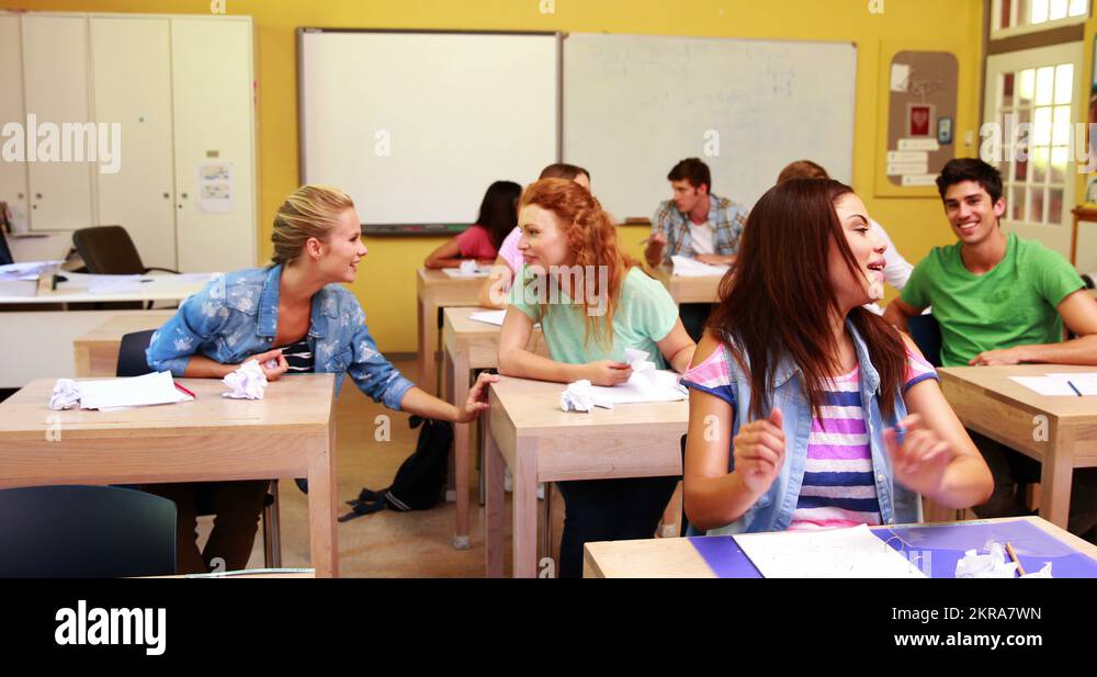 Students laughing in classroom Stock Videos & Footage - HD and 4K Video ...